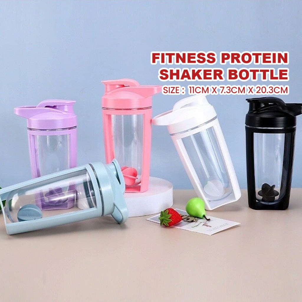 (600ml) MILANDO Double Layer Protein Shaker Cup Fitness Sport Water ...