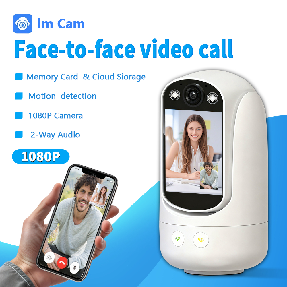 Im Cam CCTV Camera Wireless HD Indoor Video Intercom 1-Key Video Call ...