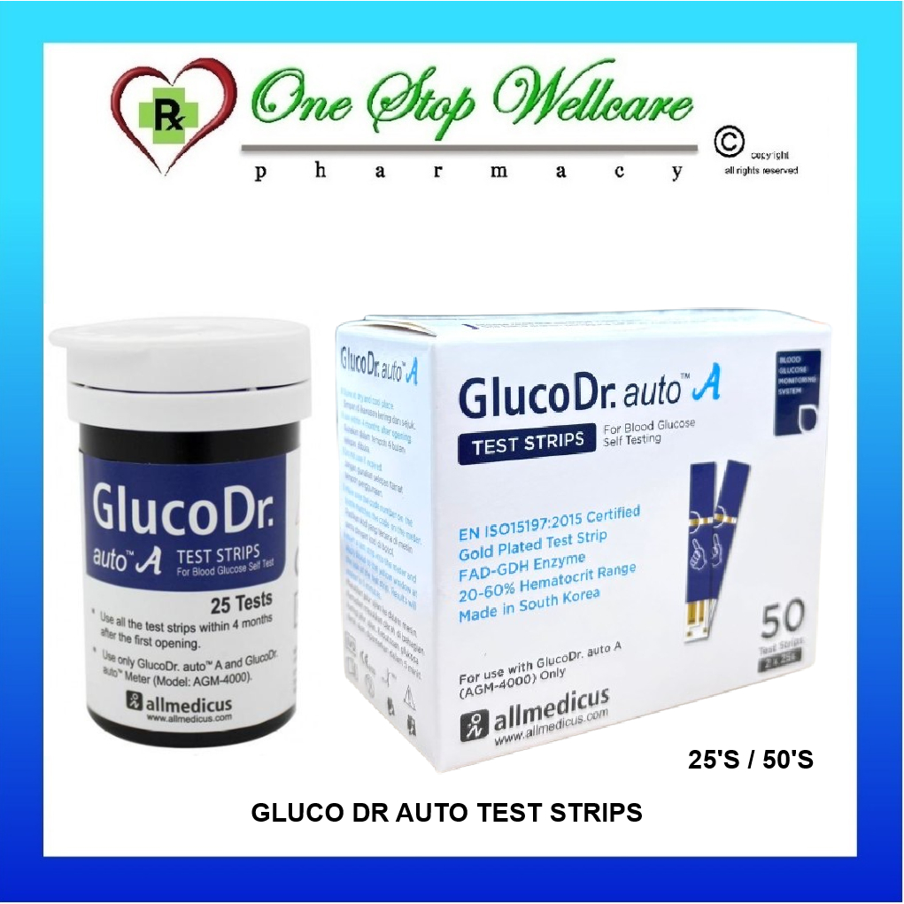 GLUCO DR AUTO TEST STRIPS 25'S / 50'S (EXP:05/2027) | Shopee Malaysia