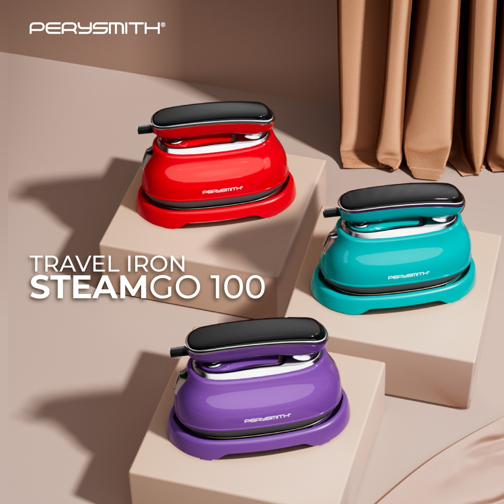 PerySmith SteamGo 100 Travel Iron [Anti Burn + Calc Clean] | Shopee ...