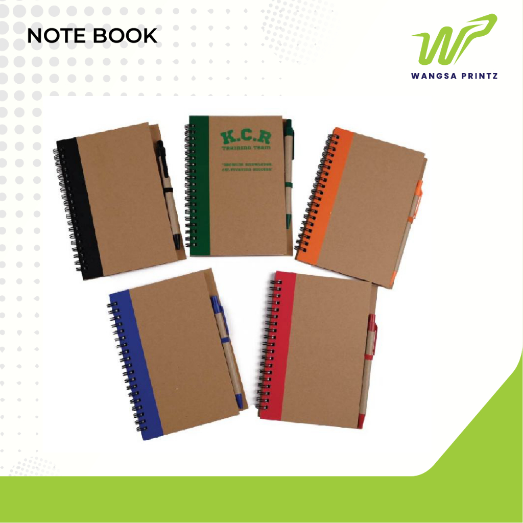Custom Notebook Print with Pen Print Logo | Shopee Malaysia
