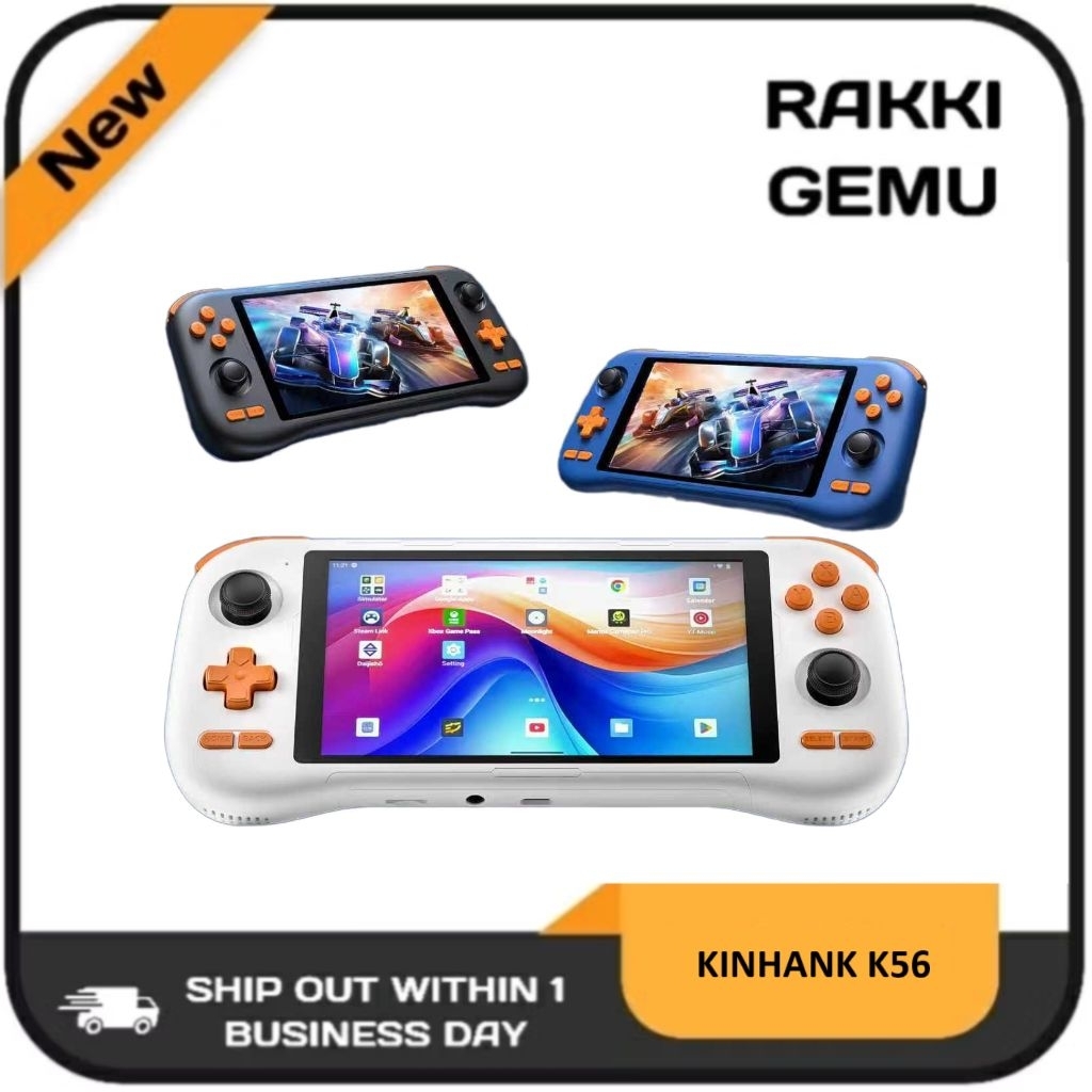 K56 Android Retro Handheld Game Console 5.5 inch Touch Screen With WiFi ...
