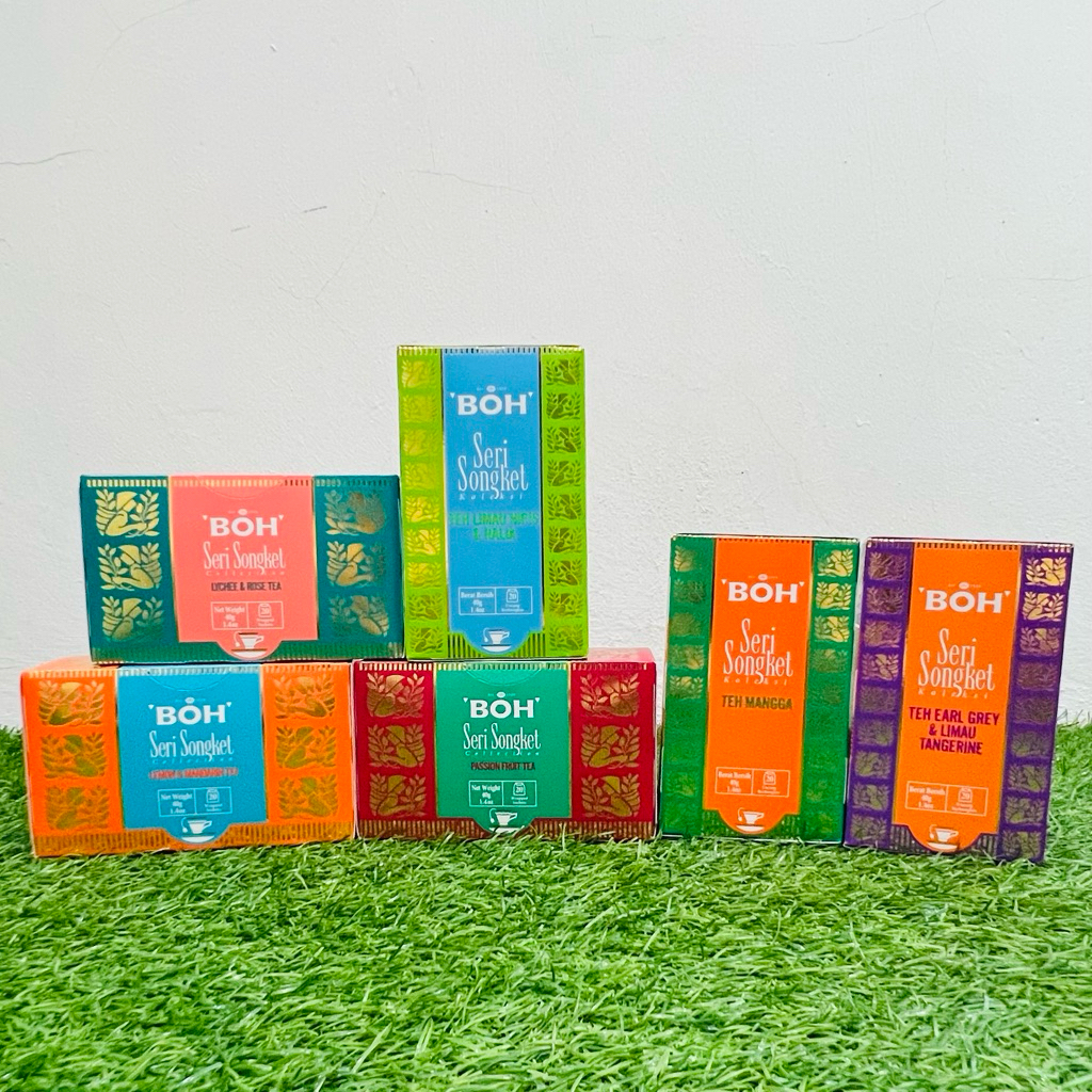 BOH Teh Seri Songket Mango/Lime Ginger/Lychee Rose/Passion Fruit/ Lemon ...
