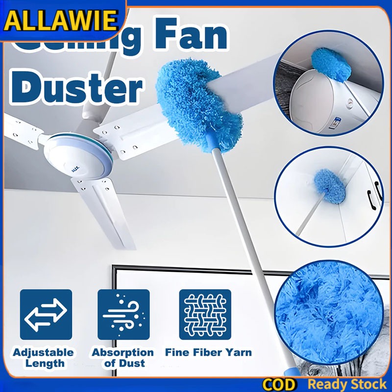 Ceiling Fan Dust Catcher Extendable Handle Dusting Brush Adjustable ...