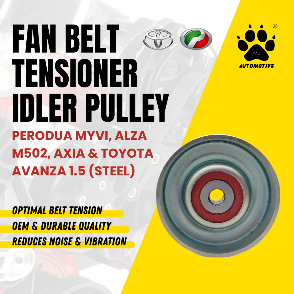 PAW Idler Pulley - Perodua Myvi, Alza M502, Axia & Toyota Avanza 1.5 ...