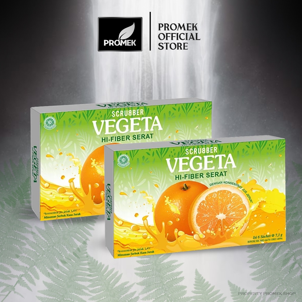 Vegeta Scrubber Orange Flavour Jeruk, 6 Sachet 7.1 g 1box | Shopee Malaysia