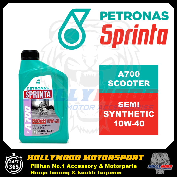 PETRONAS SPRINTA A700 SCOOTER 10W40 SEMI SYNTHETIC ENGINE OIL MINYAK ...