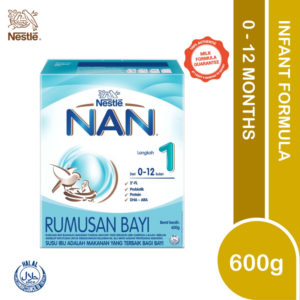 NAN® Infant Formula Step 1 600g From 0-12 Months / NAN® Rumusan Bayi ...