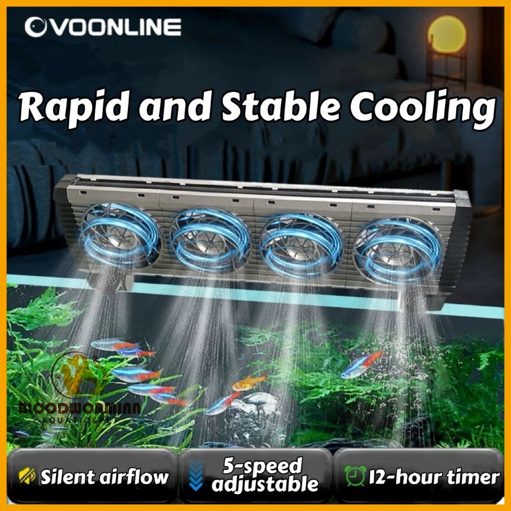 Aquarium Cooling Fans Rapid and Stable Cooling/Aquarium Radiator/Marine ...