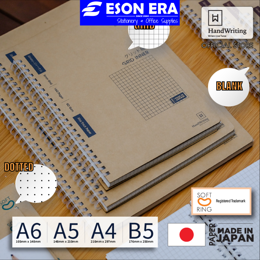 Handwriting Janaru Tokyo Series Bullet Journal Notebook Soft Ring ...