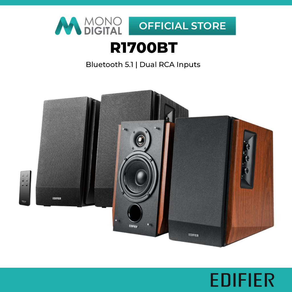 EDIFIER R1700BT 2.0 MULTIFUNCTIONAL BLUETOOTH BOOKSHELF SPEAKER WITH ...