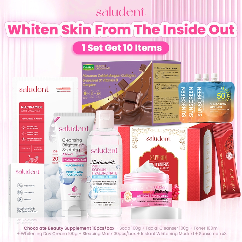 Saludent Whitening Skincare Set From The Inside Out - Deep Cleansing ...