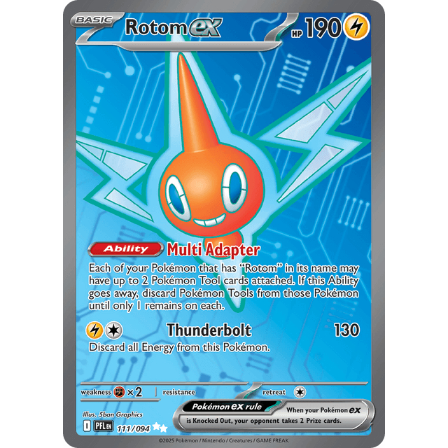 Pokemon TCG Rotom ex - 111/094 - ME02: Phantasmal Flames (PFL) | Shopee ...