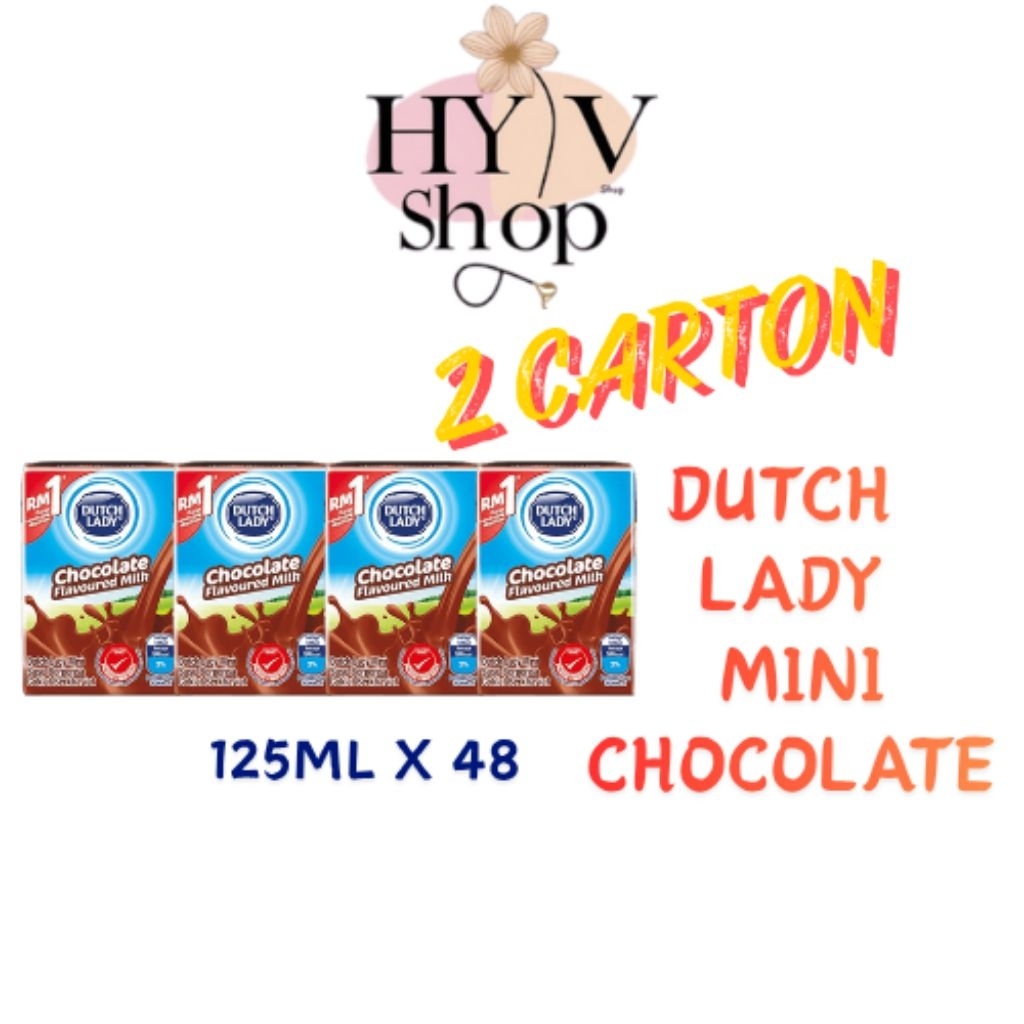 Dutch Lady Chocolate Milk 125ml x 48pcs | Shopee Malaysia