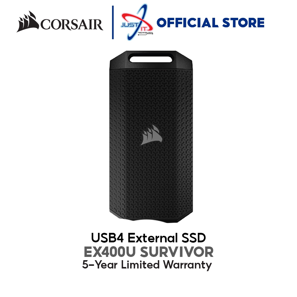 CORSAIR EX400U SURVIVOR USB4 EXTERNAL SSD - 1TB / 2TB / 4TB | Shopee ...