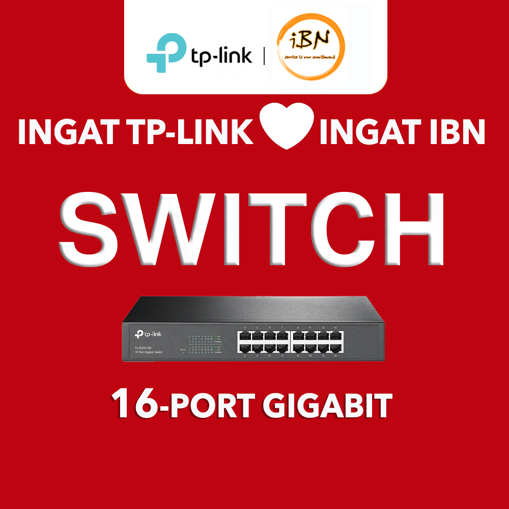TP‑Link TL‑SG1016D 16‑Port Gigabit Unmanaged Switch Auto MDI/MDIX 10KB ...