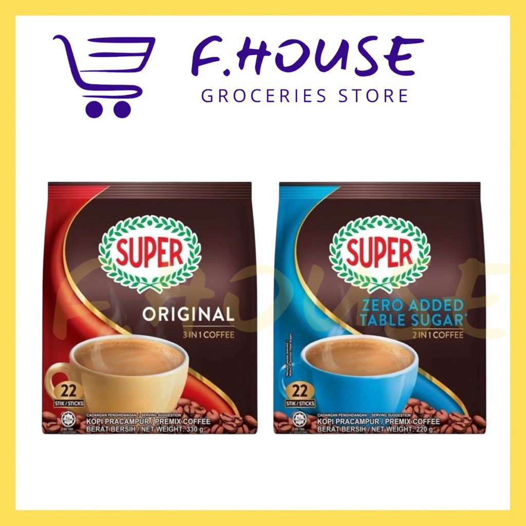 SUPER Original 3in1 Coffee / Zero Sugar 2 In 1 (22’s x 10g / 15g ...