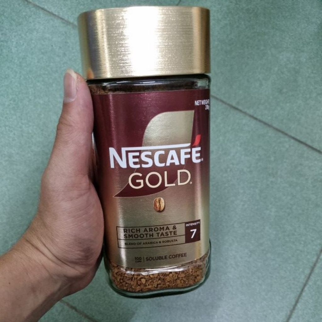 NESCAFE GOLD 200GM BOTOL RICH AROMA & SMOOTH TASTE 7 INTENSITY 100CUPS ...