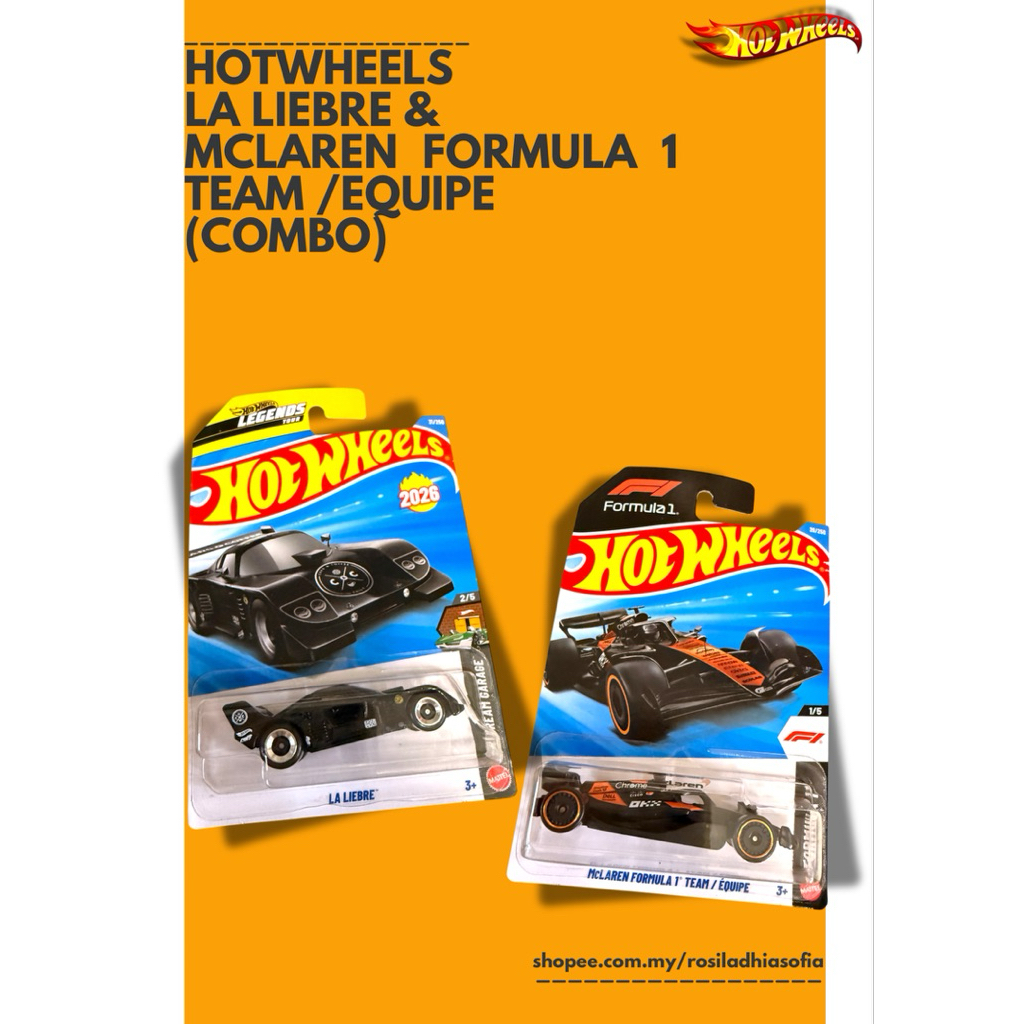 (COMBO) HOTWHEELS LA LIEBRE AND MCLAREN FORMULA 1 TEAM/EQUIPE | Shopee ...