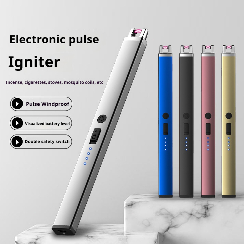 Pulse Ignition Stick Windproof Ignition Gun Extended Electric Igniter ...