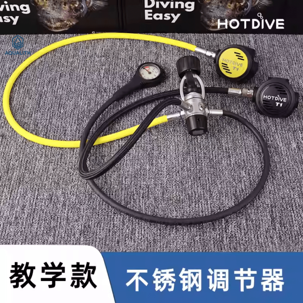 HOTDIVE Scuba Diving Regulator Set - Unbalanced Piston 1st Stage, 2nd ...