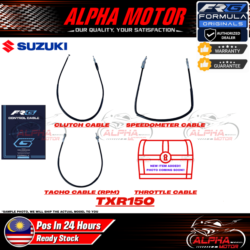 SUZUKI TXR150 TX150 FRG FORMULA ORIGINAL SPEEDOMETER CLUTCH THROTTLE ...