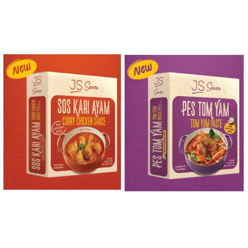 JS Sauce Tom Yum Paste & Curry Chicken Sauce EssyMeals (120g x 2's) | Shopee Malaysia