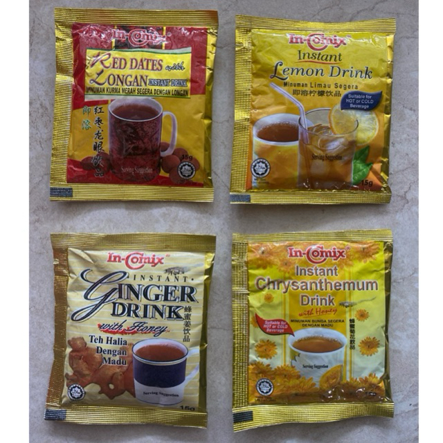 In-Comix Instant 15g- Chrysanthemumi/Lemon Tea/Red Dates with Longan ...