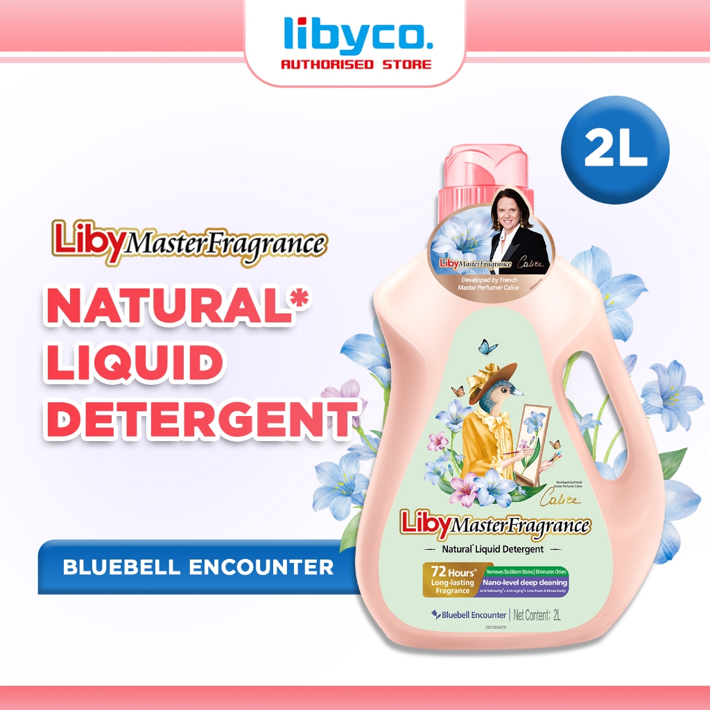 Liby Master Fragrance Natural Liquid Detergent - Bluebell Encounter (2L ...