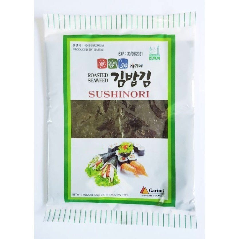 [Ready Stock] (halal) Korean Roasted Seaweed Sushinori 10pcs/50pcs ...