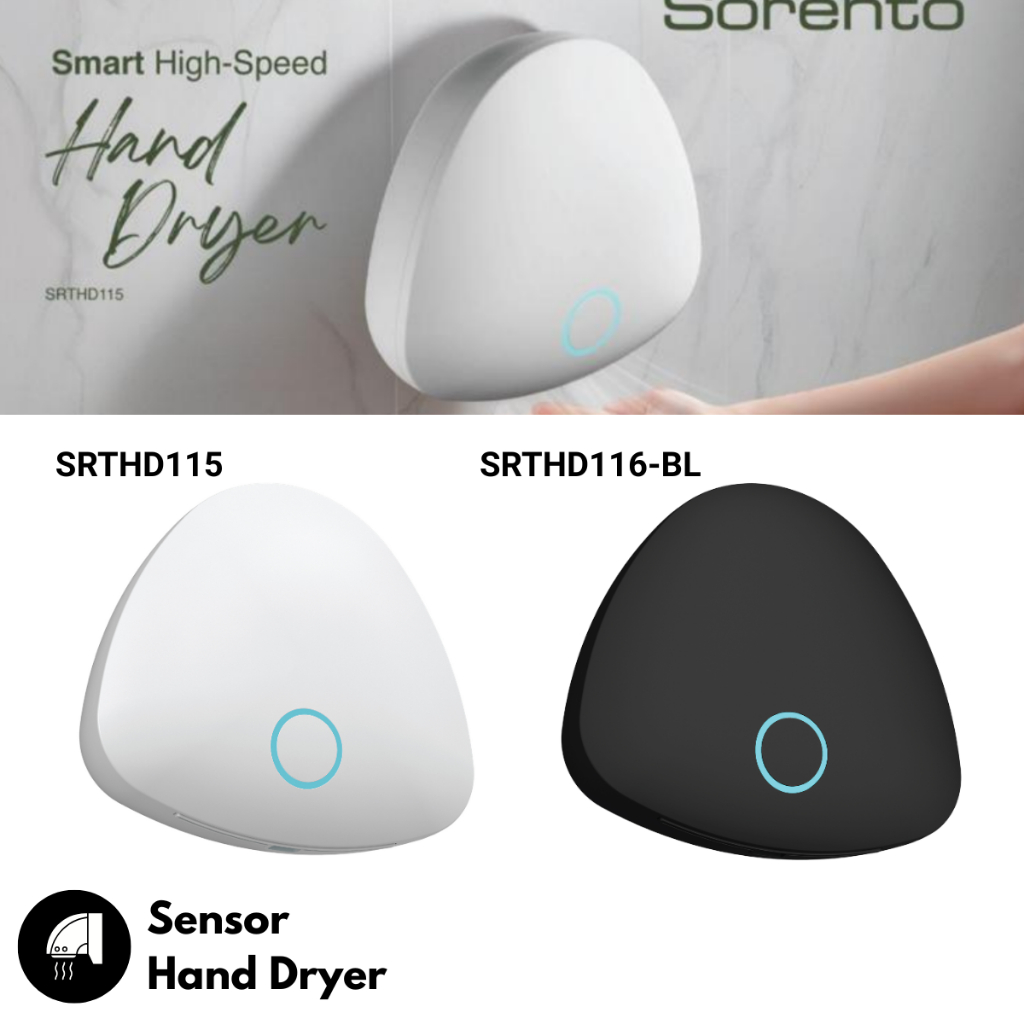 Sorento Smart Sensor Jet Hand Dryer SRTHD115/SRTHD116-BL | Shopee Malaysia
