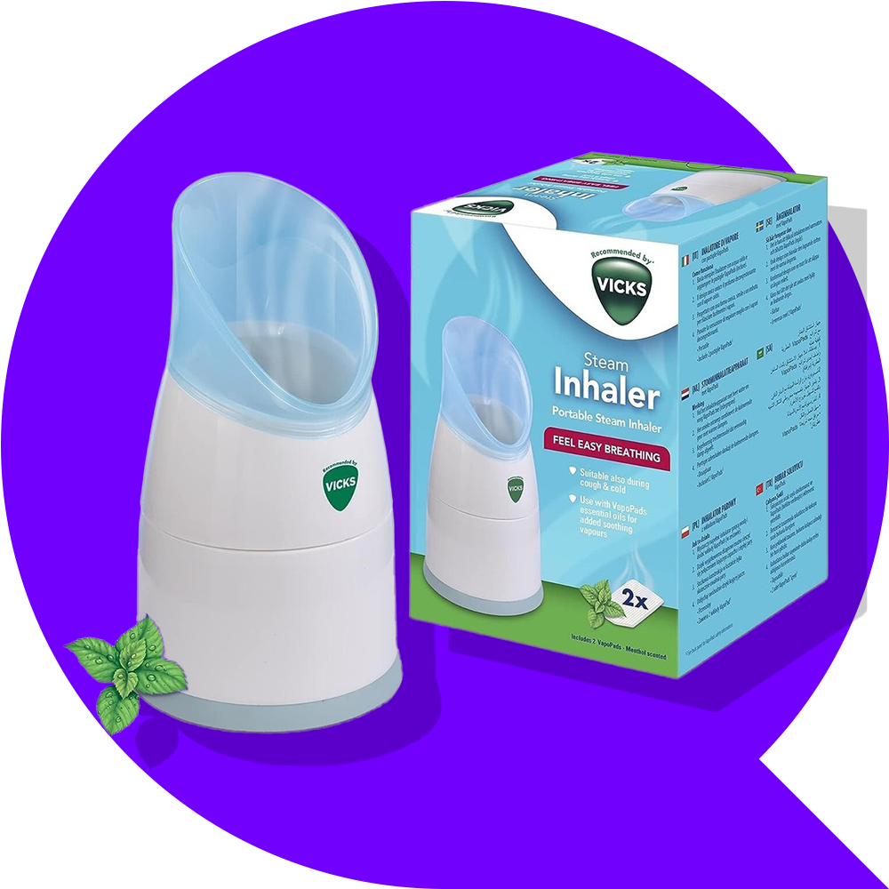 Vicks Personal Steam Inhaler | Warm Steam Therapy for Respiratory ...