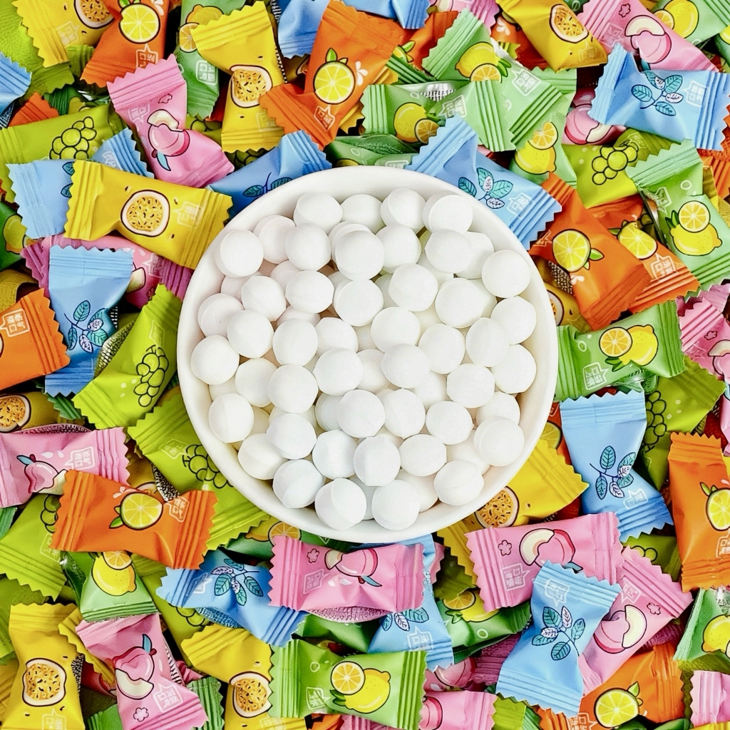 Coowy[COD]Gula-gula VC Buah&Pudina halal 150g vc mint Candy Penyegar ...