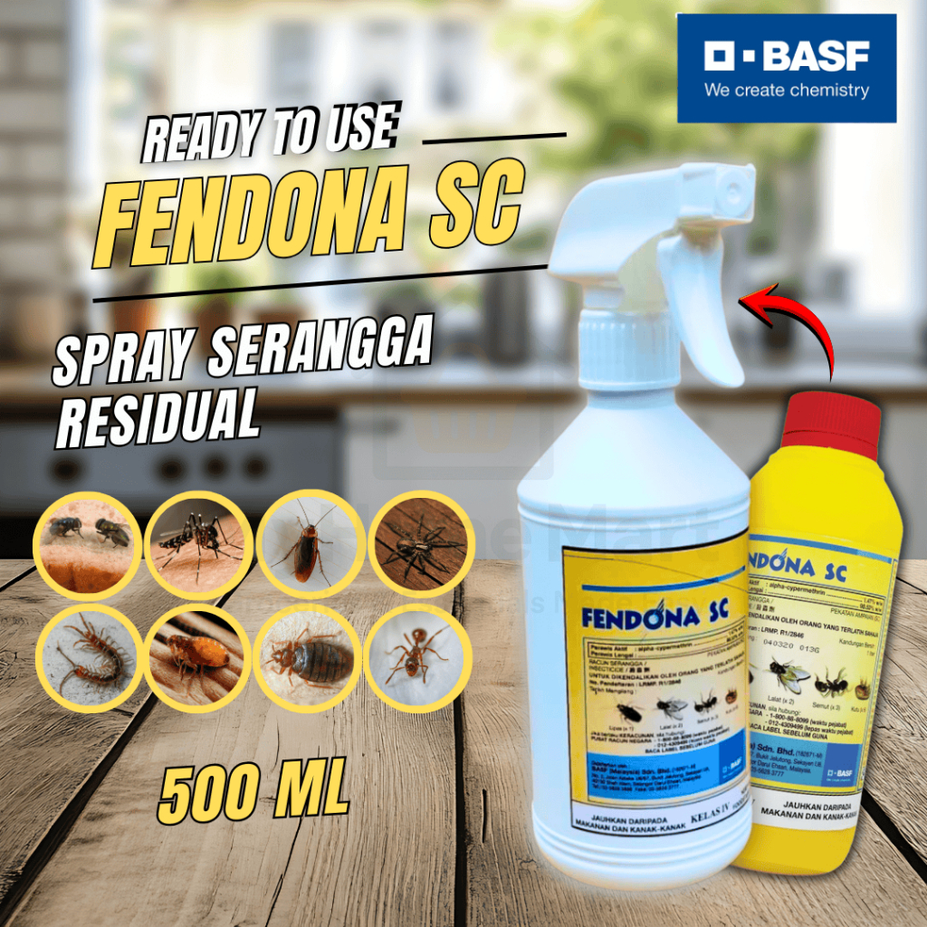 Fendona SC 500ml Ready-To-Use Insect Repellent - Spray Serangga Lipas ...