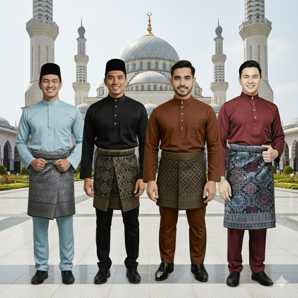 Baju Malayu Set Lelaki Dewasa Slim Fit,Kain Quality Good,Warna Cantik ...