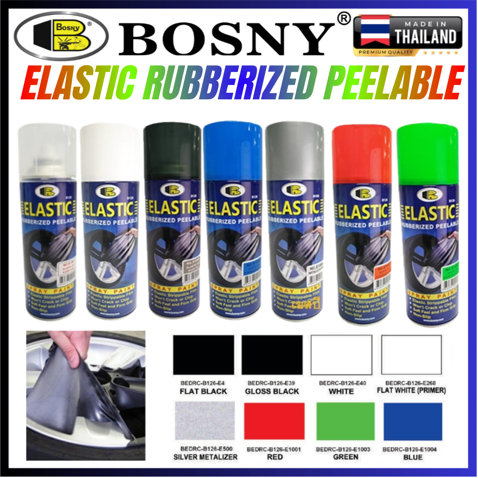 BOSNY Elastic Dip Rubber Plasti Dip Coating Spray Paint 400ml (MADE IN ...