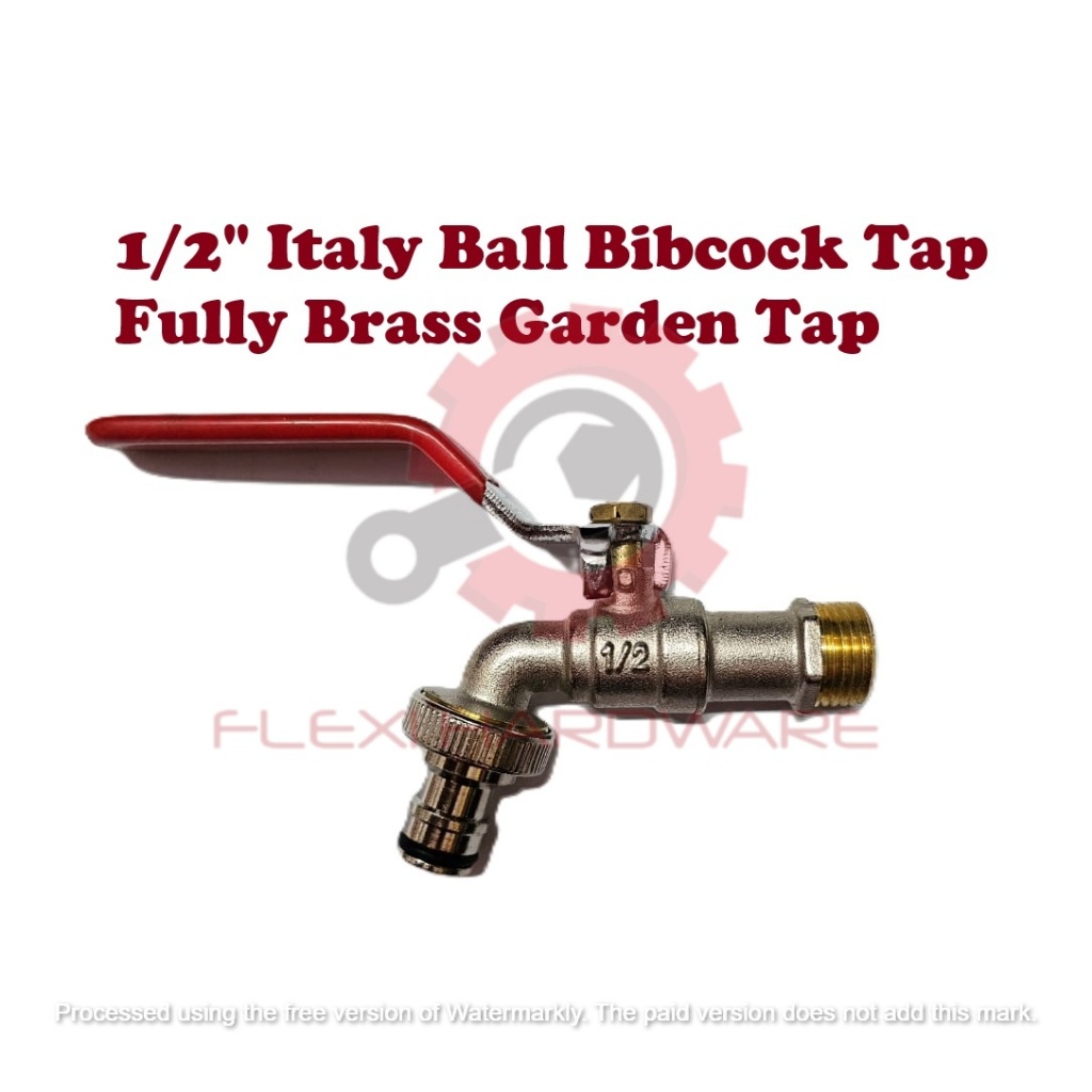 FALLA 1/2'' Italy Ball Bibcock Tap Fully Brass Garden Tap | Shopee Malaysia