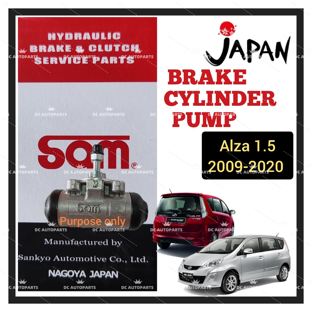 SAM JAPAN BRAKE PUMP PERODUA ALZA 1.5 2009-2020Y WHEEL CYLINDER ( REAR ...