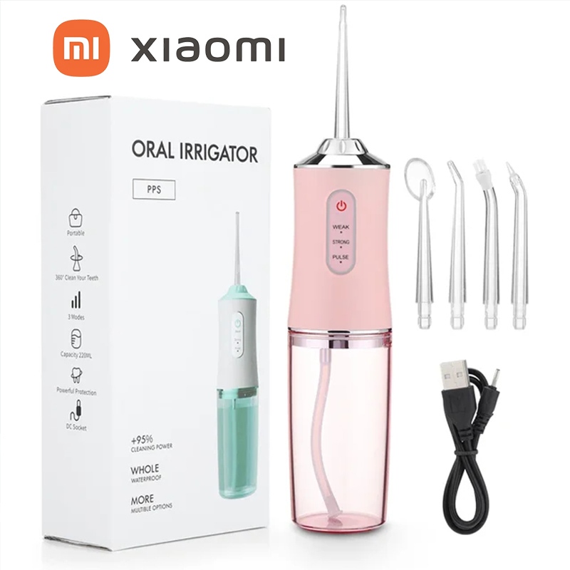 Xiaomi Portable Water Flosser 4 types of professional nozzle home ...