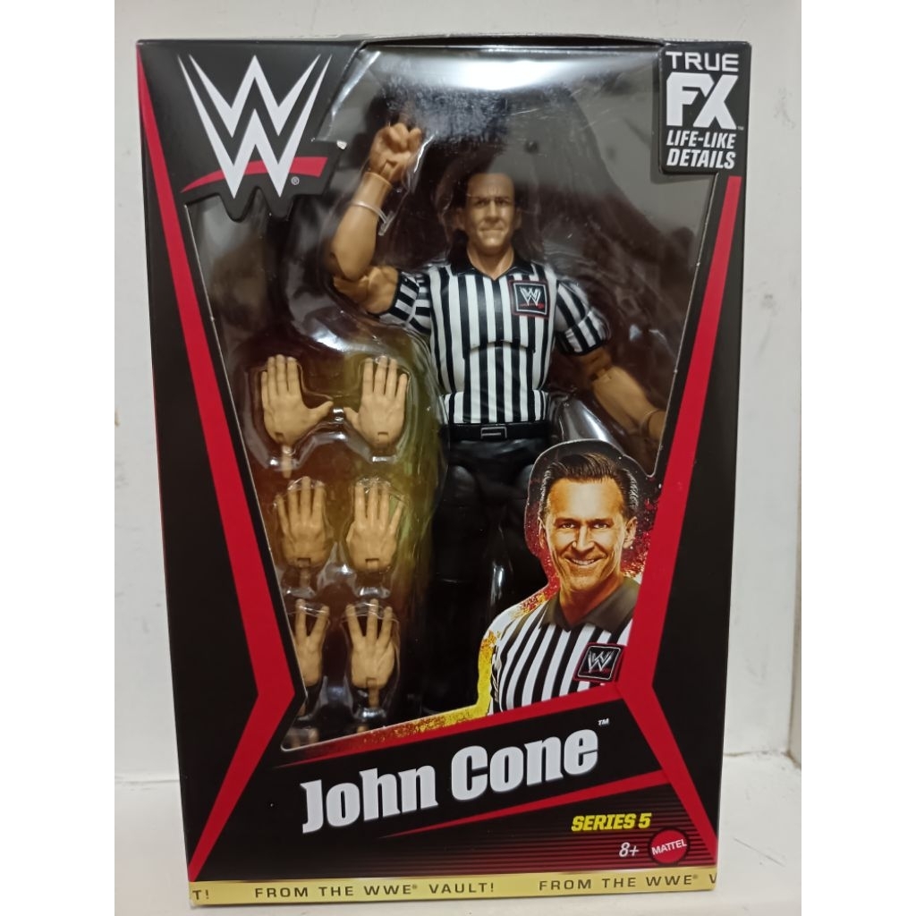Mattel WWE Elite Vault Series 5 John Cone Referee Wrestling Action ...