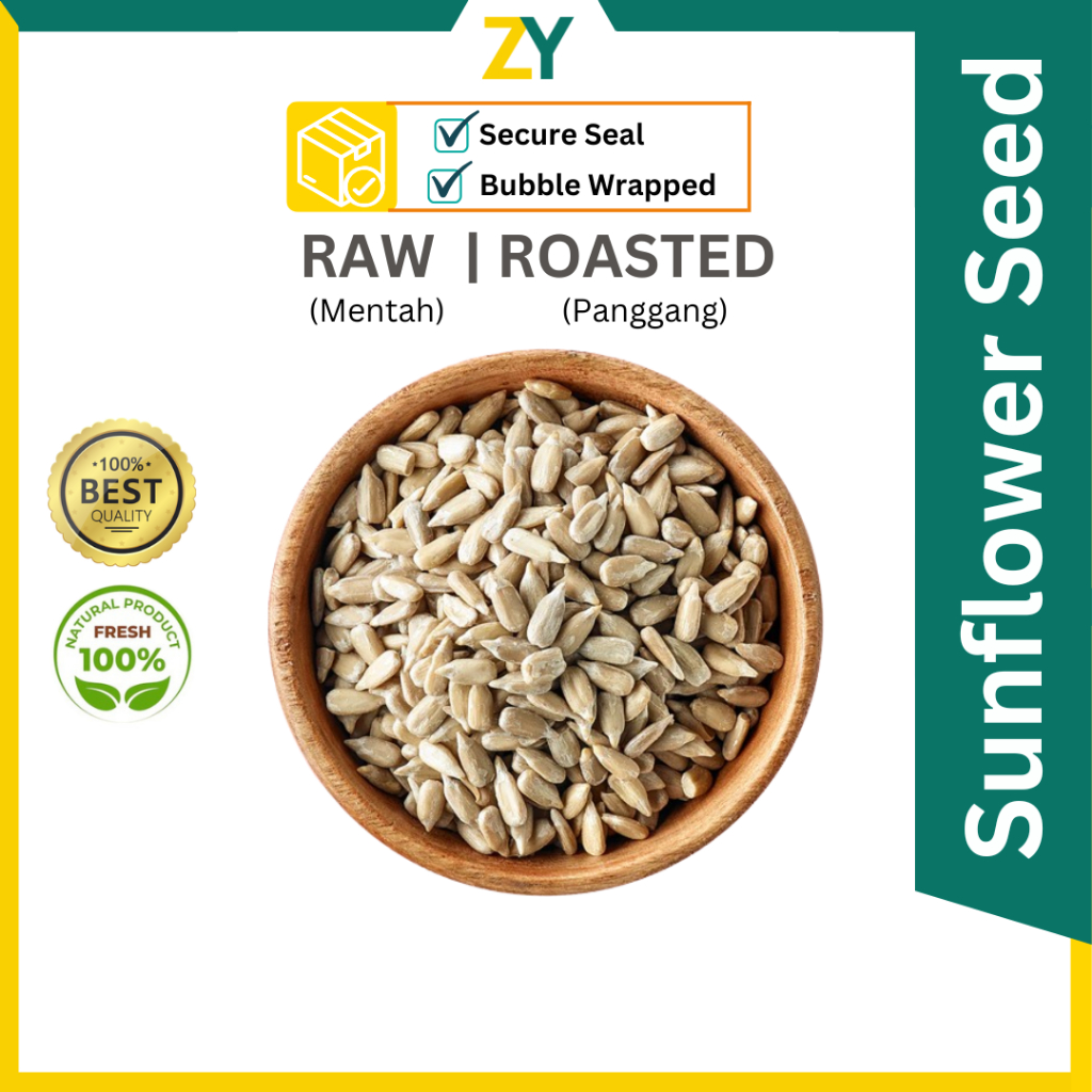 Sunflower Seeds Raw Kuaci Biji Bunga Matahari 葵花籽 சூரியகாந்தி விதை 100g ...