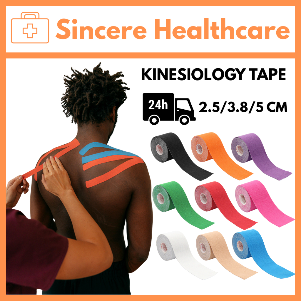 [𝐁𝐄𝐒𝐓 𝐐𝐔𝐀𝐋𝐈𝐓𝐘] Kinesiology Tape Sport Elastic Tape Sport Bandage ...