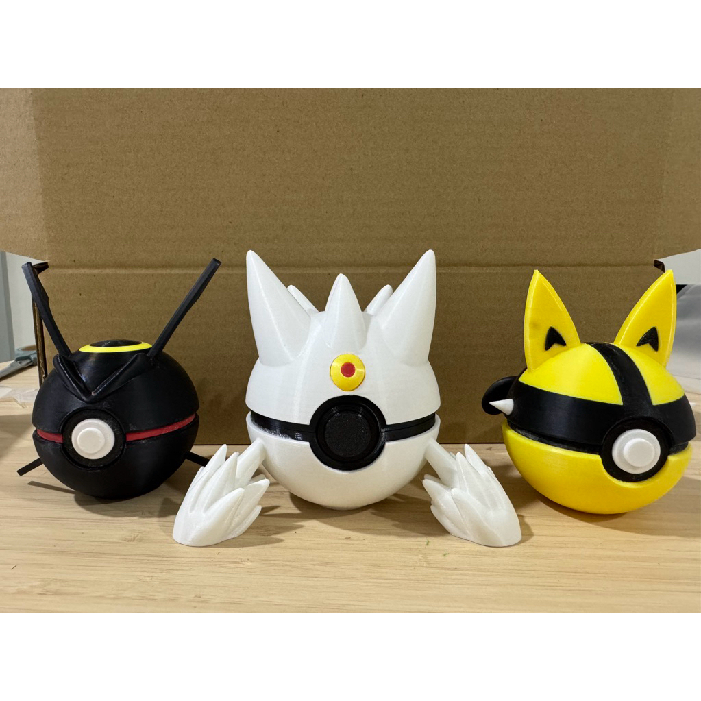 [Pokeballs] 3D printed of self-assembly of pokemon ball series ...