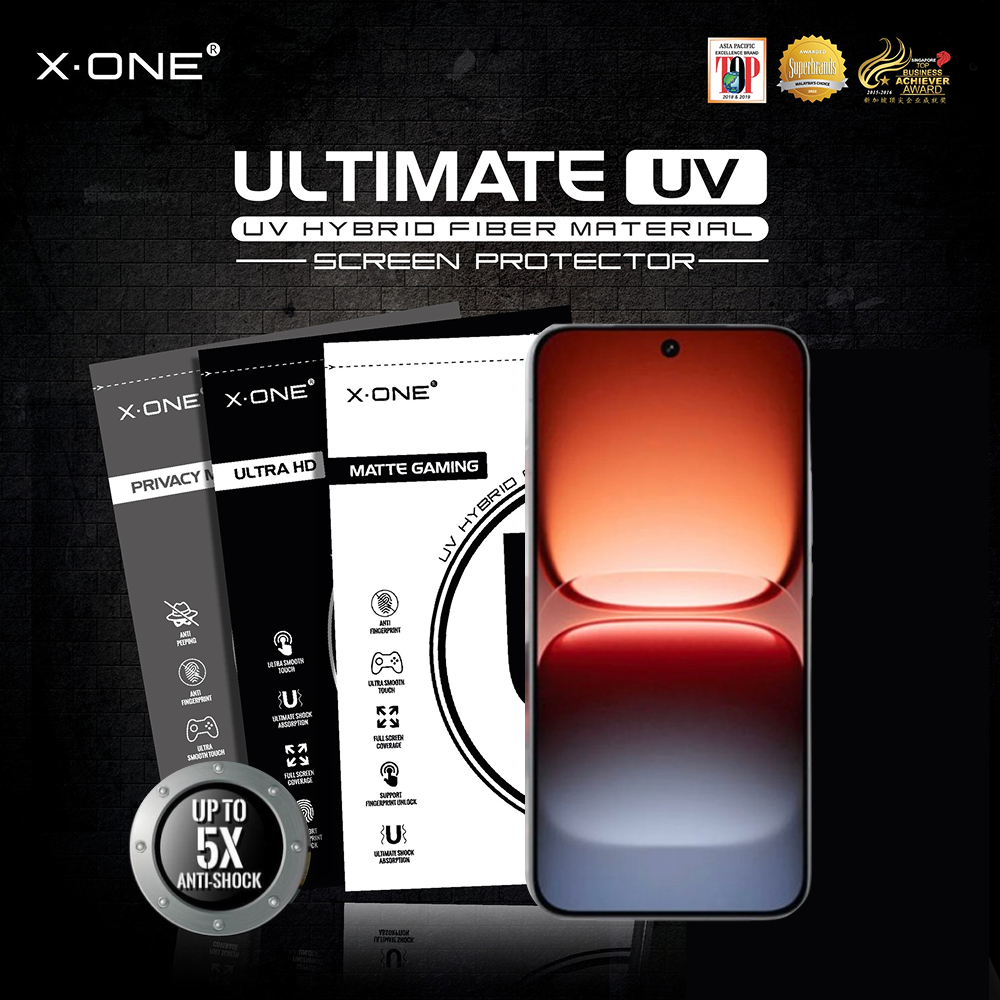 iQoo 15 / iQoo 13 / iQoo 12 X-One Ultimate Lite UV 5H Polymer Hybrid ...