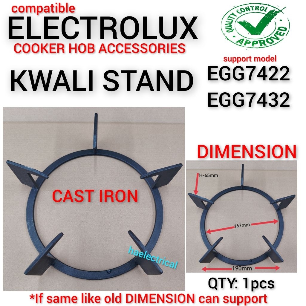 Cooker hob accessories KWALI STAND for ELECTROLUX EGG7422 EGG7423 ...