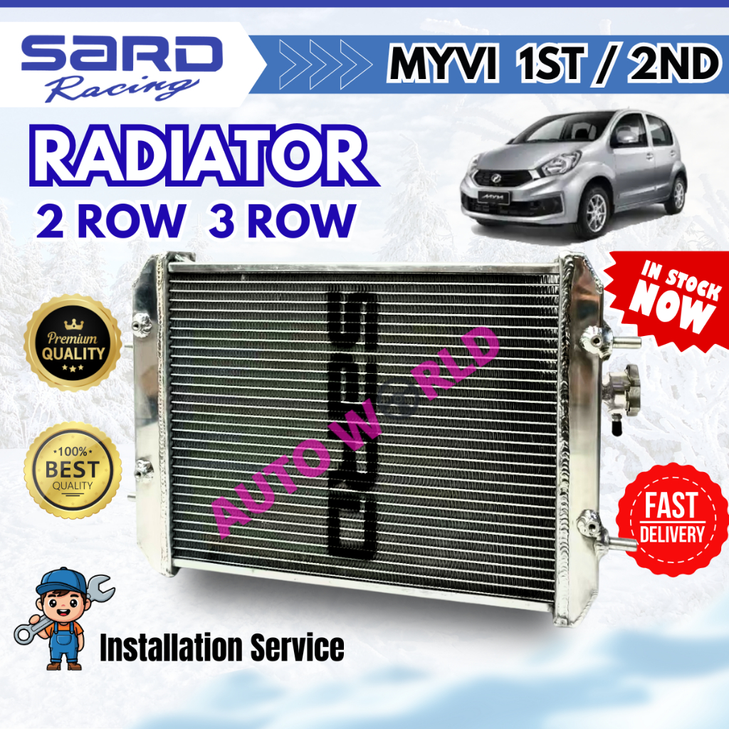 SARD Radiator Myvi 1.3 1.5 K3-VE YRV Turbo Myvi Lagi Best Aluminium ...