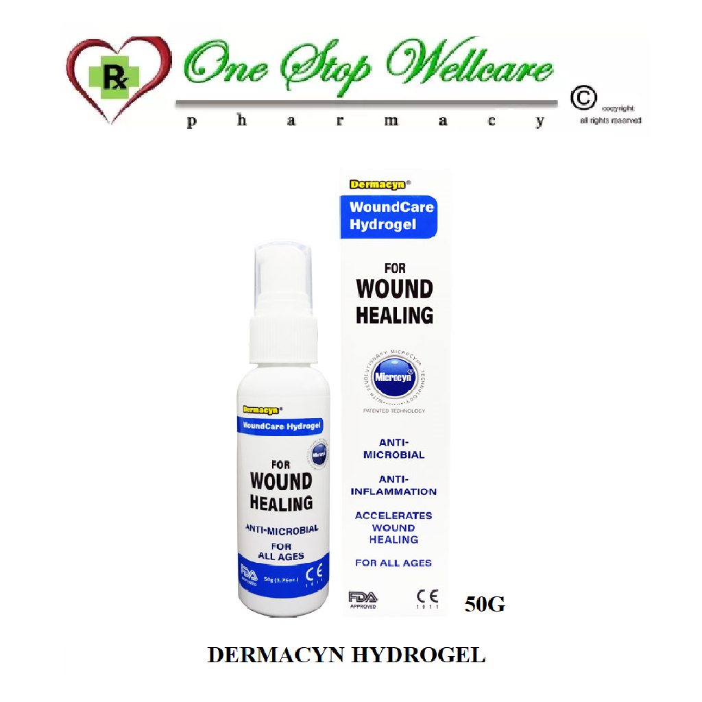 DERMACYN HYDROGEL PENJAGAAN LUKA / WOUND CARE HYDROGEL 50G (EXP: 01/ ...