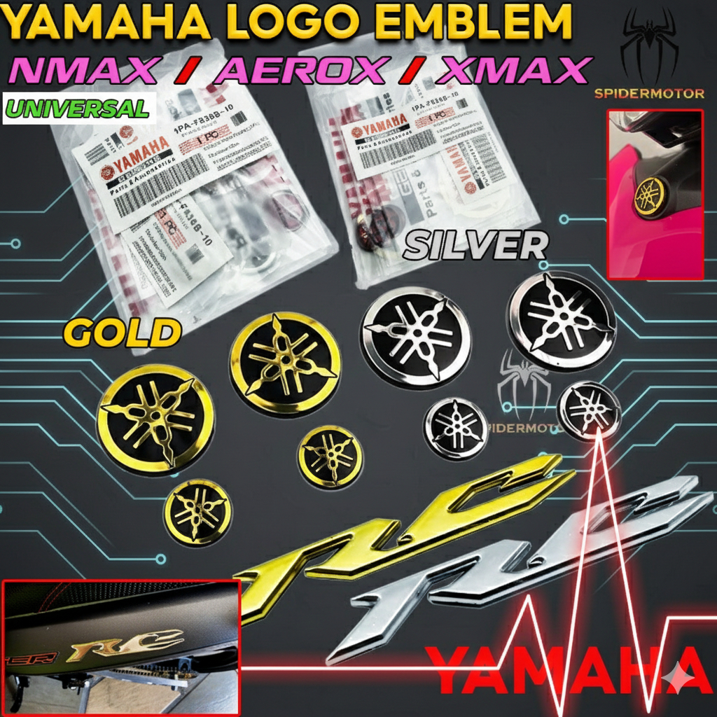 Yamaha Y15 Y15ZR LC135 V6 LC 135 NVX 155 emblem Logo Yamaha Set ...