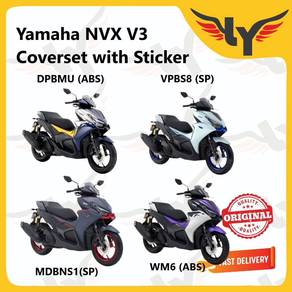 Yamaha NVX V3 NVX 155 V3 ABS/ SP Coverset Full Set with Sticker - D15 ...