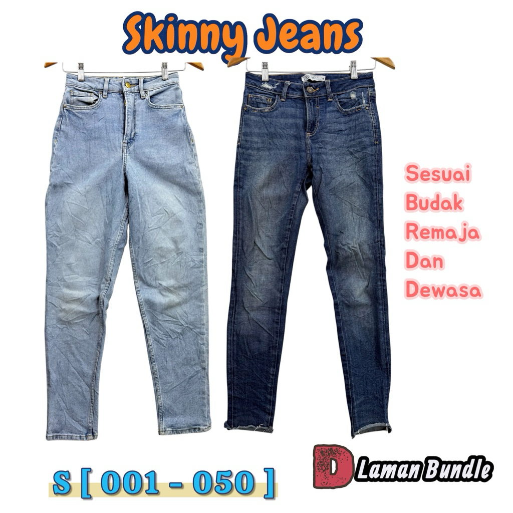 SKINNY STRETCHABLE LADIES JEANS (ZIP)_ SLIM FIT ( SELUAR BUNDLE ...